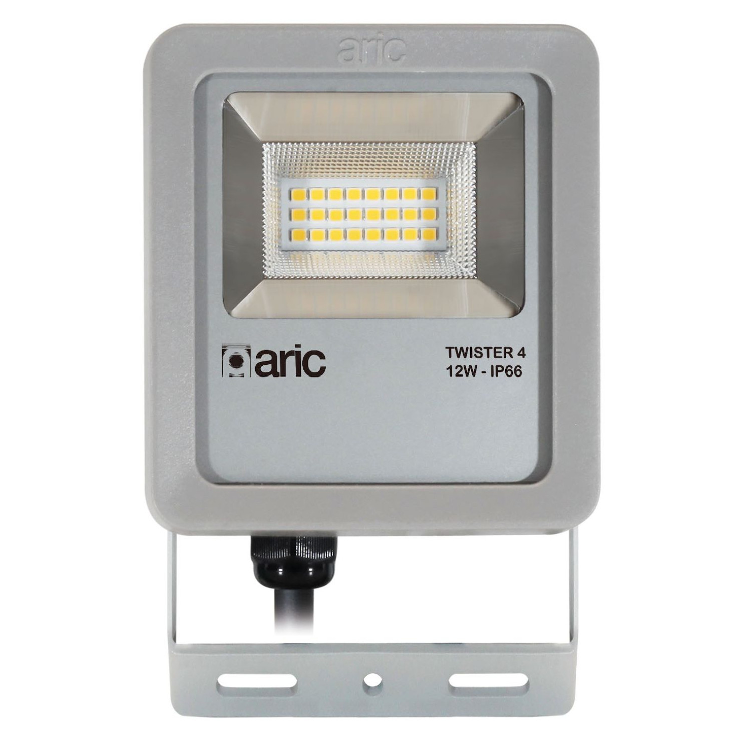 51660 Aric - Projecteur ext. TWISTER 4 12W - 3000K - Gris