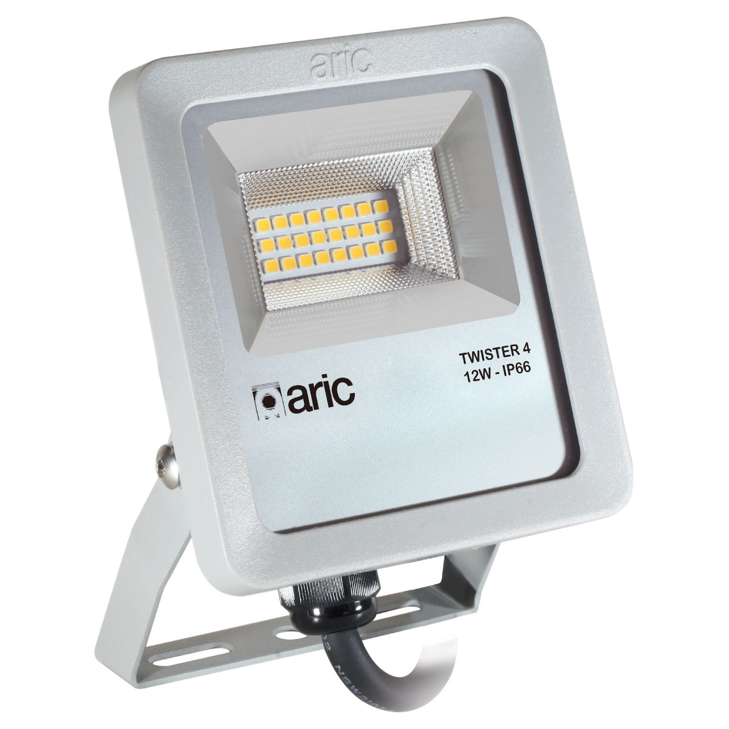 51660 Aric - Projecteur ext. TWISTER 4 12W - 3000K - Gris