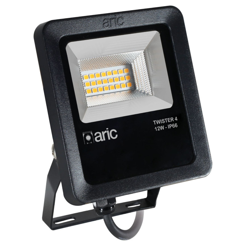 51678 Aric - Projecteur ext. TWISTER 4 12W - 4000K - Noir