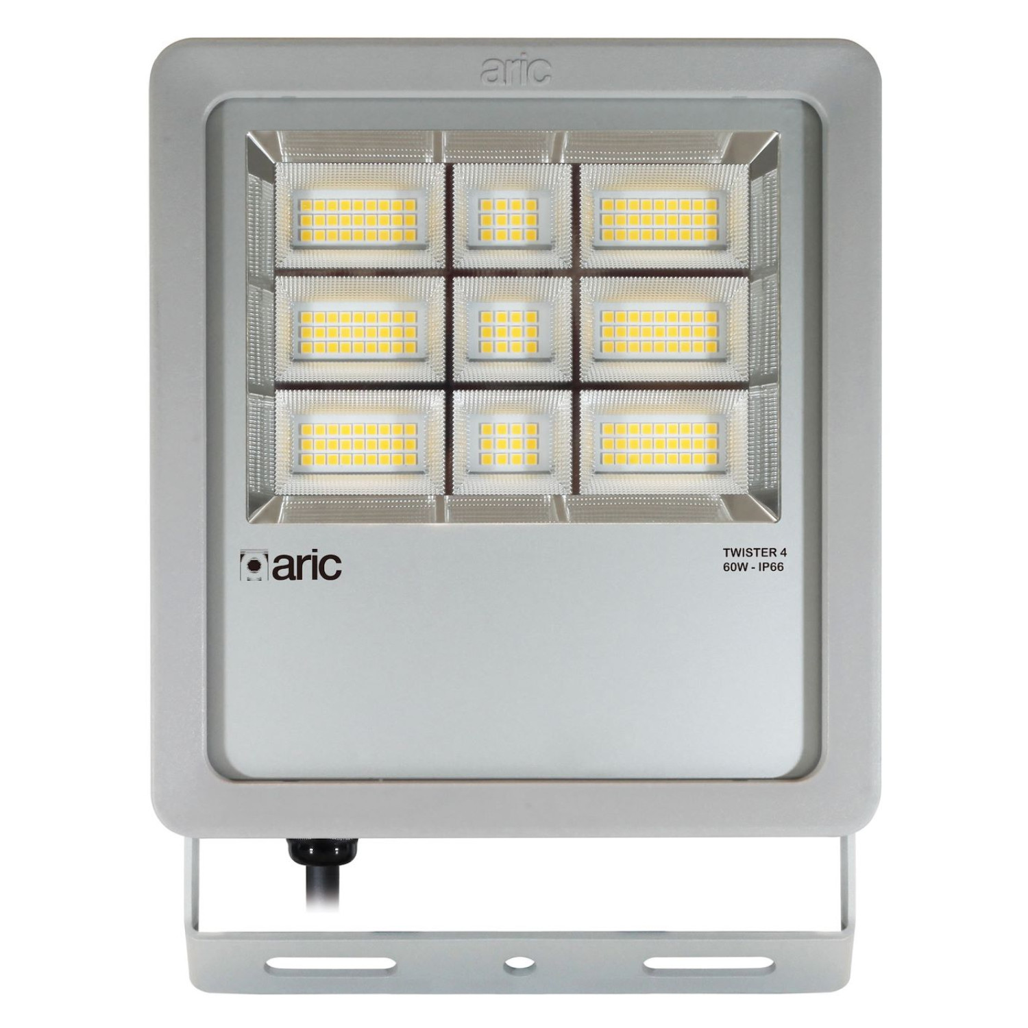 51663 Aric - Projecteur ext. TWISTER 4 60W - 3000K - Gris