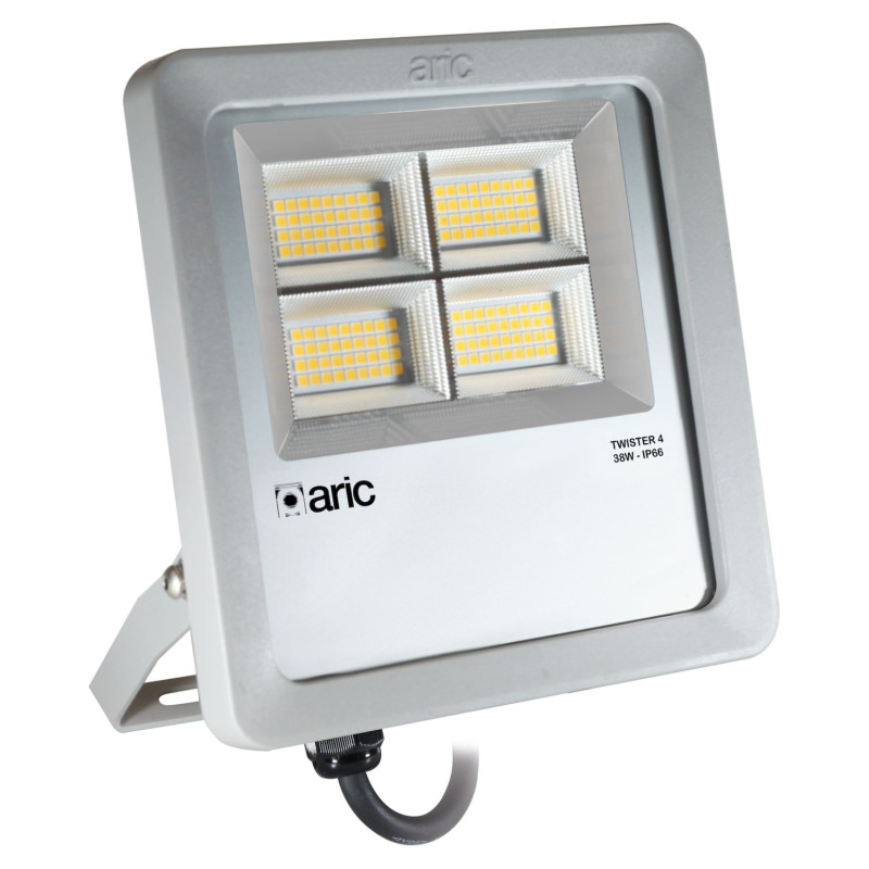 51674 Aric - Projecteur ext. TWISTER 4 38W - 4000K - Gris