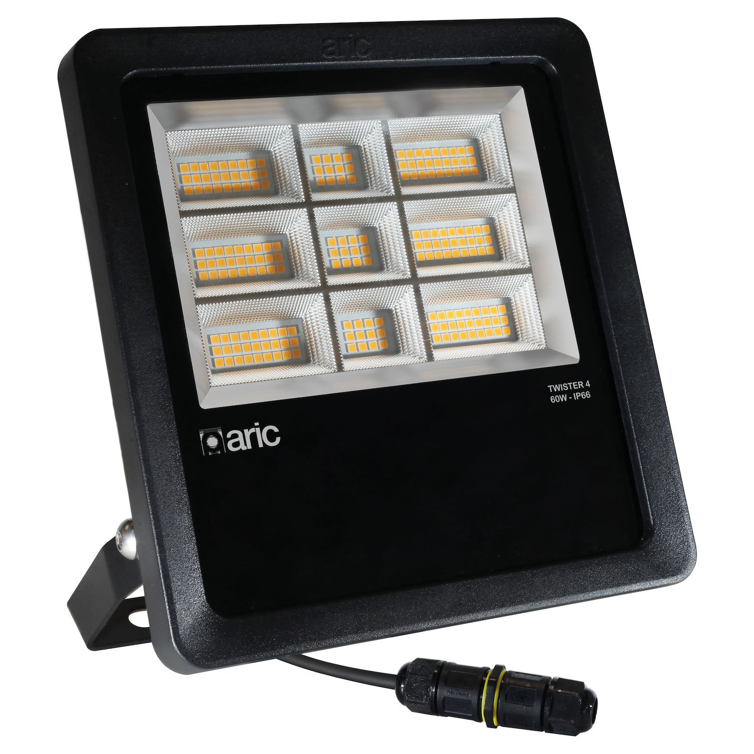 51681 Aric - Projecteur ext. TWISTER 4 60W - 4000K - Noir