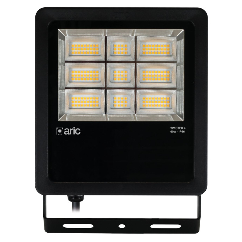 51669 Aric - Projecteur ext. TWISTER 4 60W - 3000K - Noir