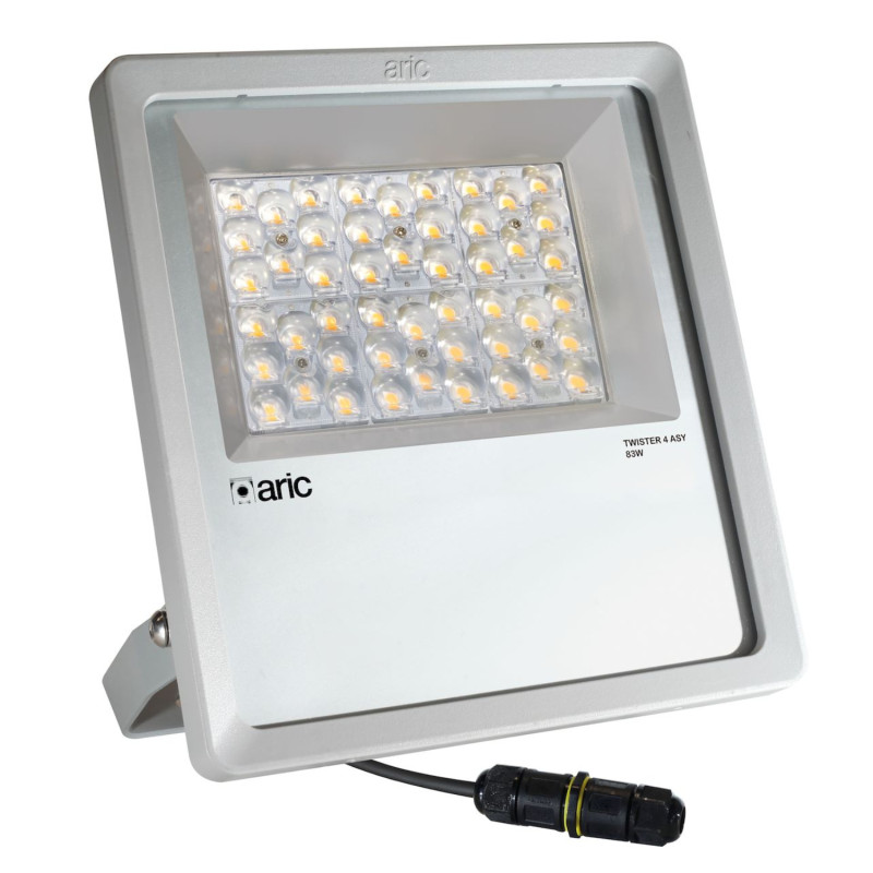 51698 Aric - Projecteur ext. TWISTER 4 ASY 83W - 3000K - Gris