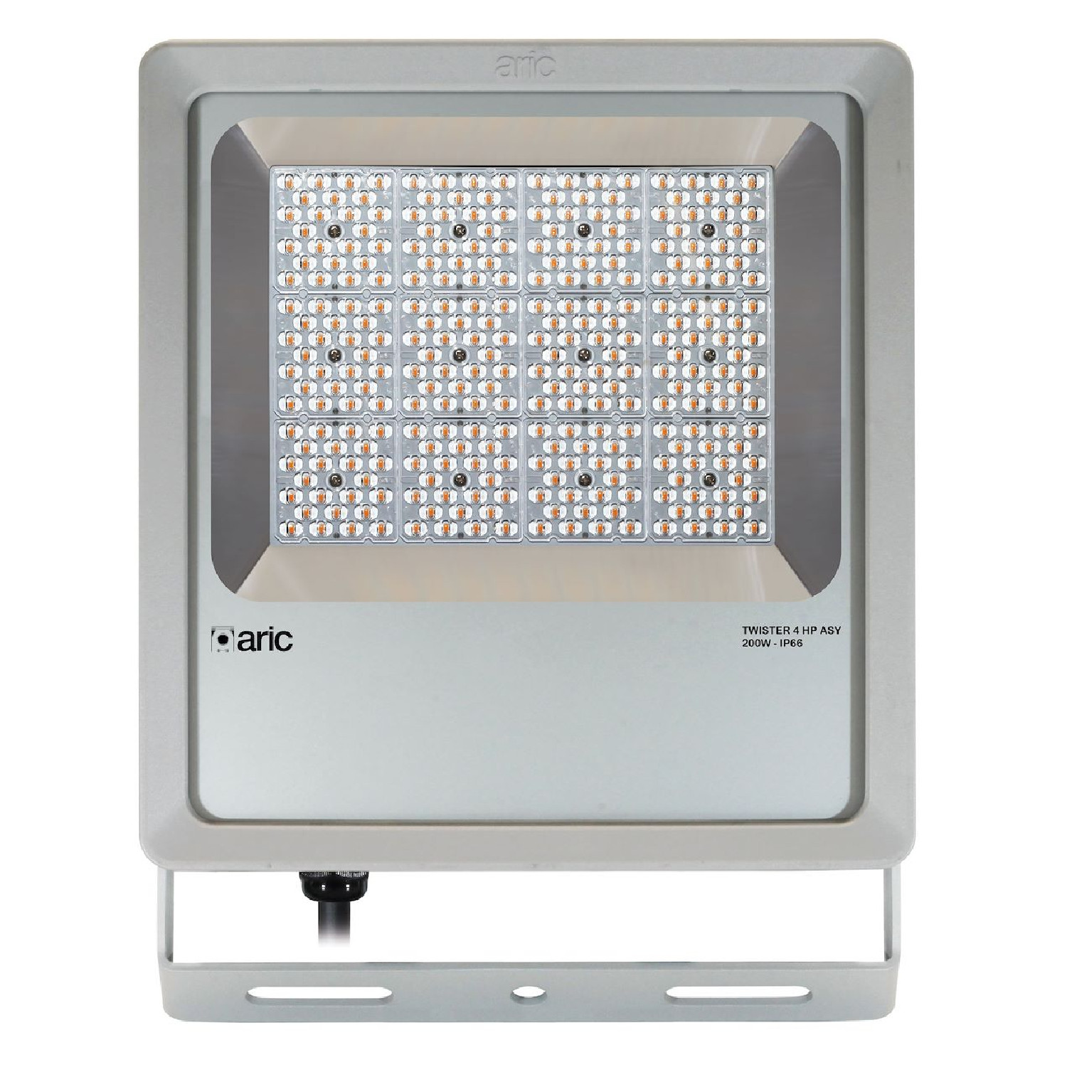 51706 Aric - Projecteur ext. TWISTER 4 HP Opt. 155W - 3000K - Gris