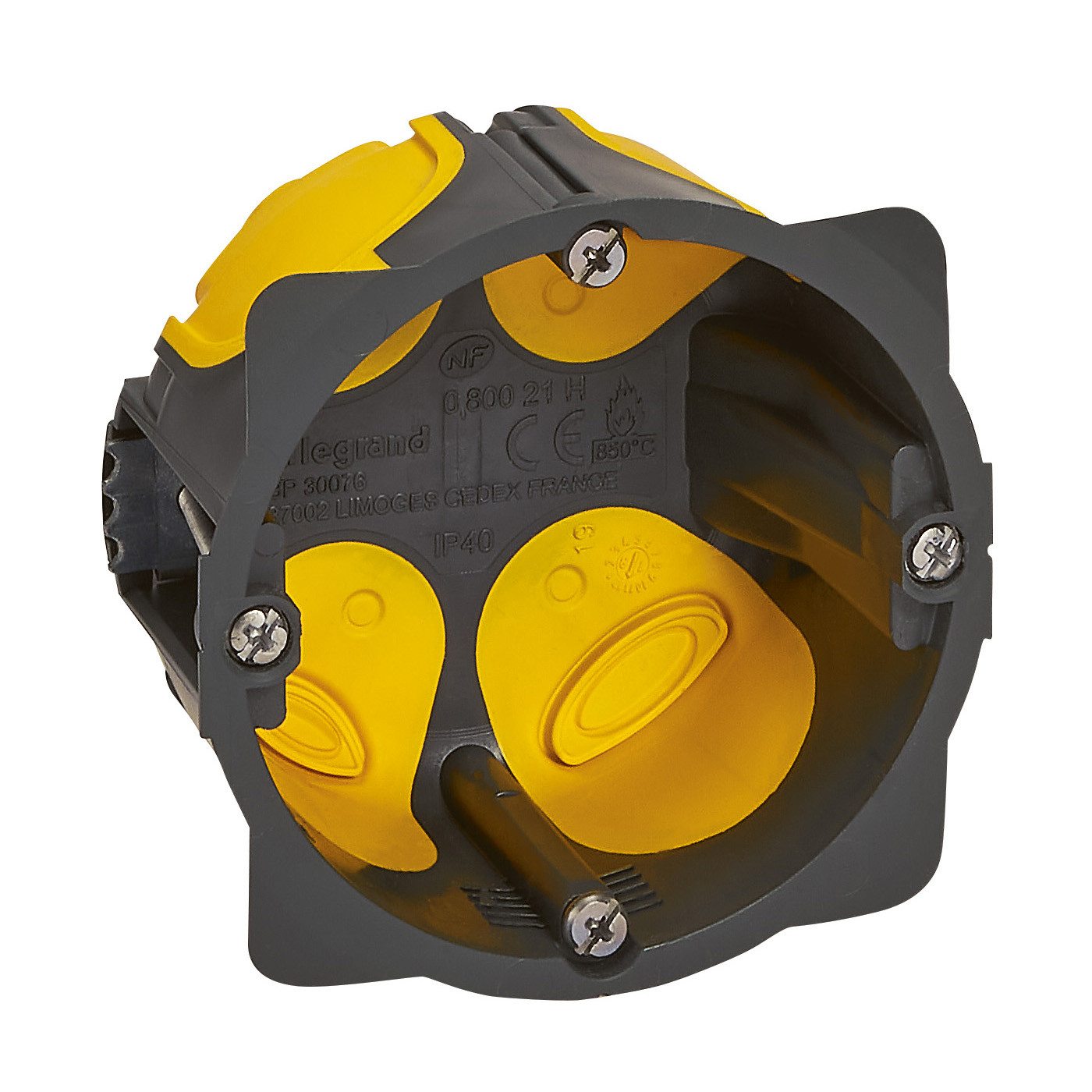 080031L Legrand - Boîte d'encastr. Eco Batibox - 1 poste - Prof. 50mm