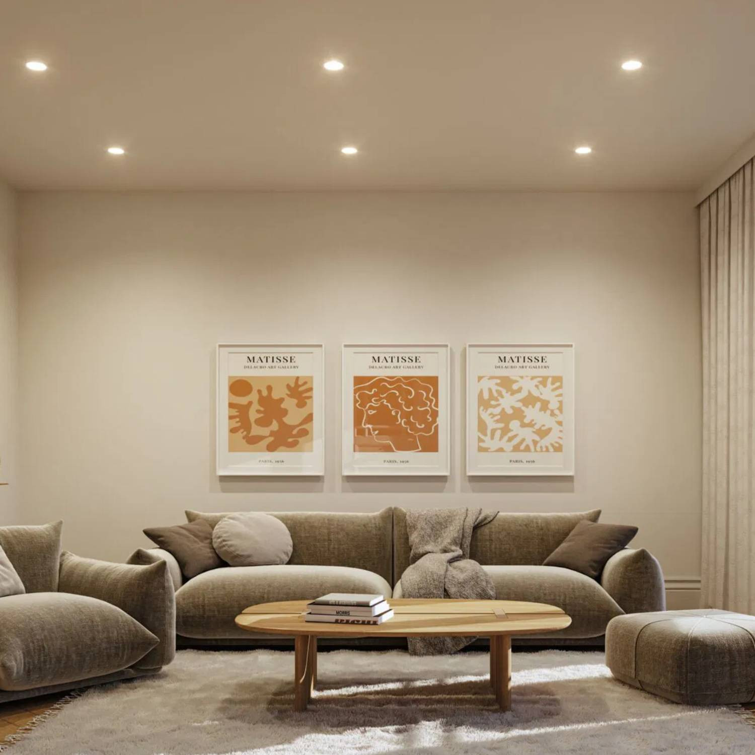 Lot de 3 spots LED ronds Cole Coin - 2700K - Blanc - 94870 Paulmann