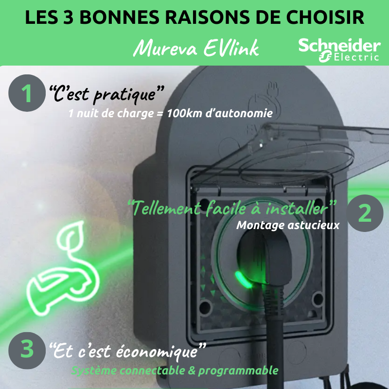 Prise 2P+T renforcée Mureva EVlink [MUR36014 - Schneider Electric]