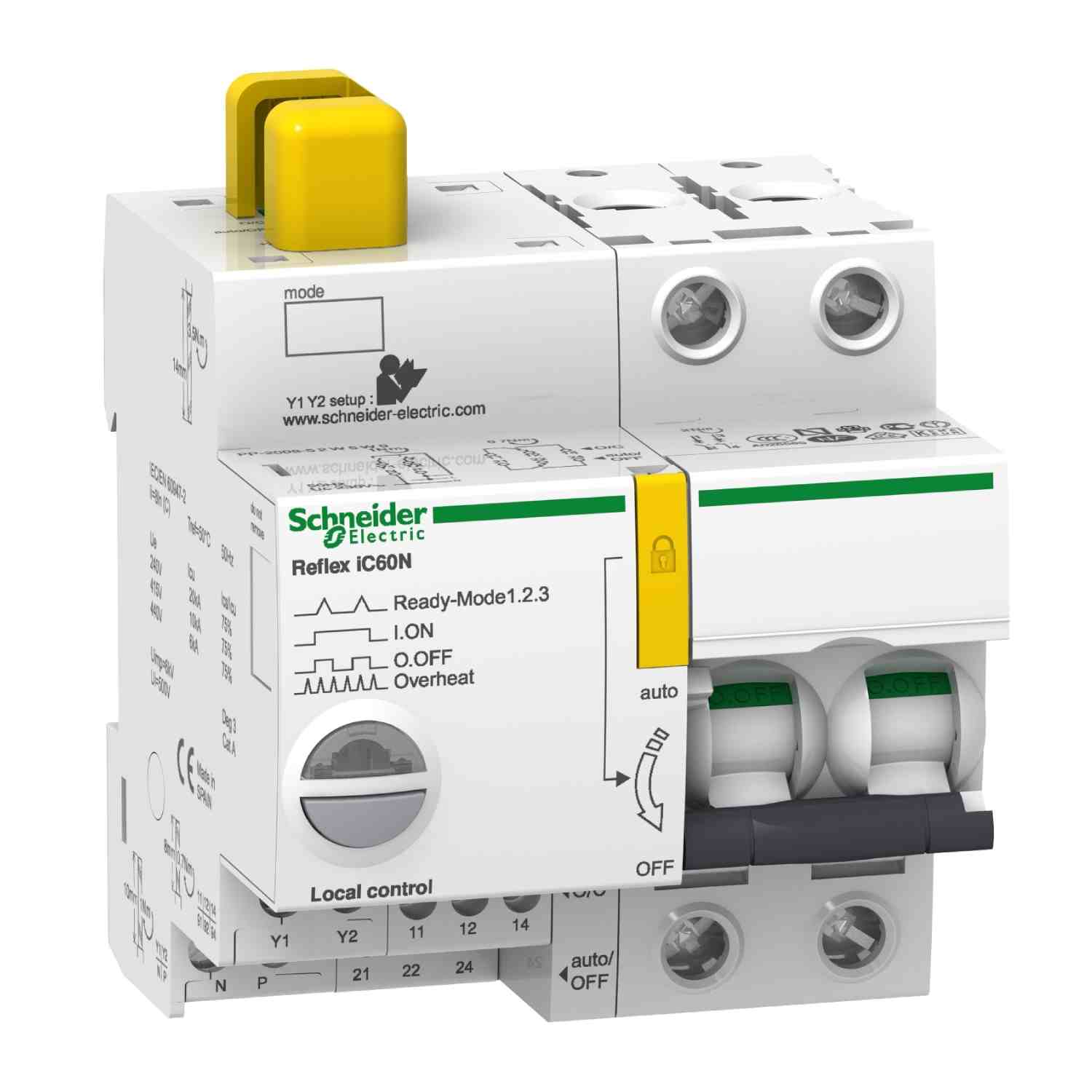 Disjoncteur Acti9 Reflex iC60N avec Ti24 Schneider - A9C63225