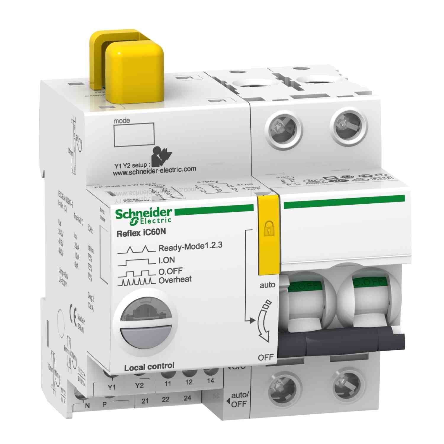 Disjoncteur Acti9 Reflex iC60N avec Ti24 Schneider - A9C63216