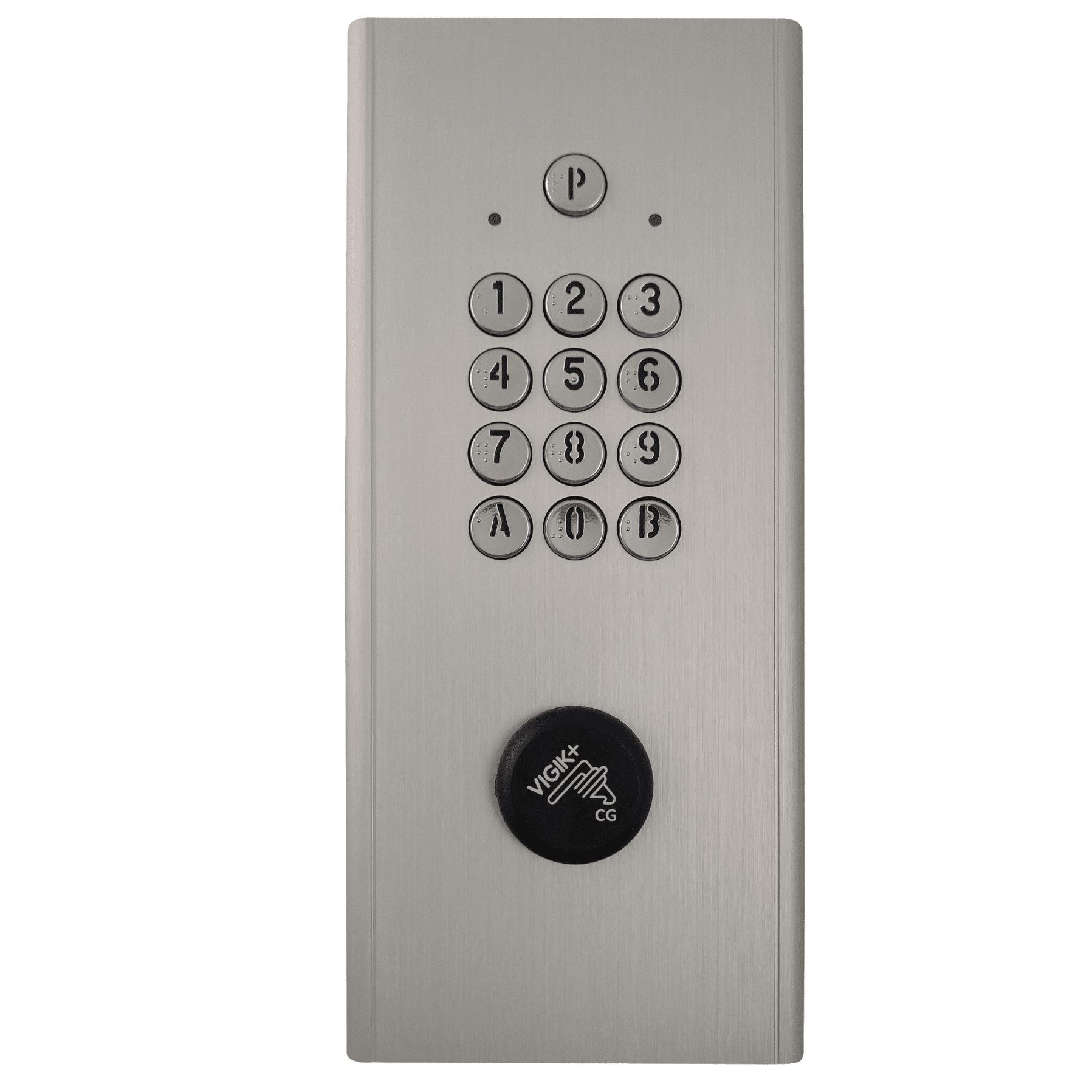 10-4500 Intratone - Clavier codé Haussmann - Argent