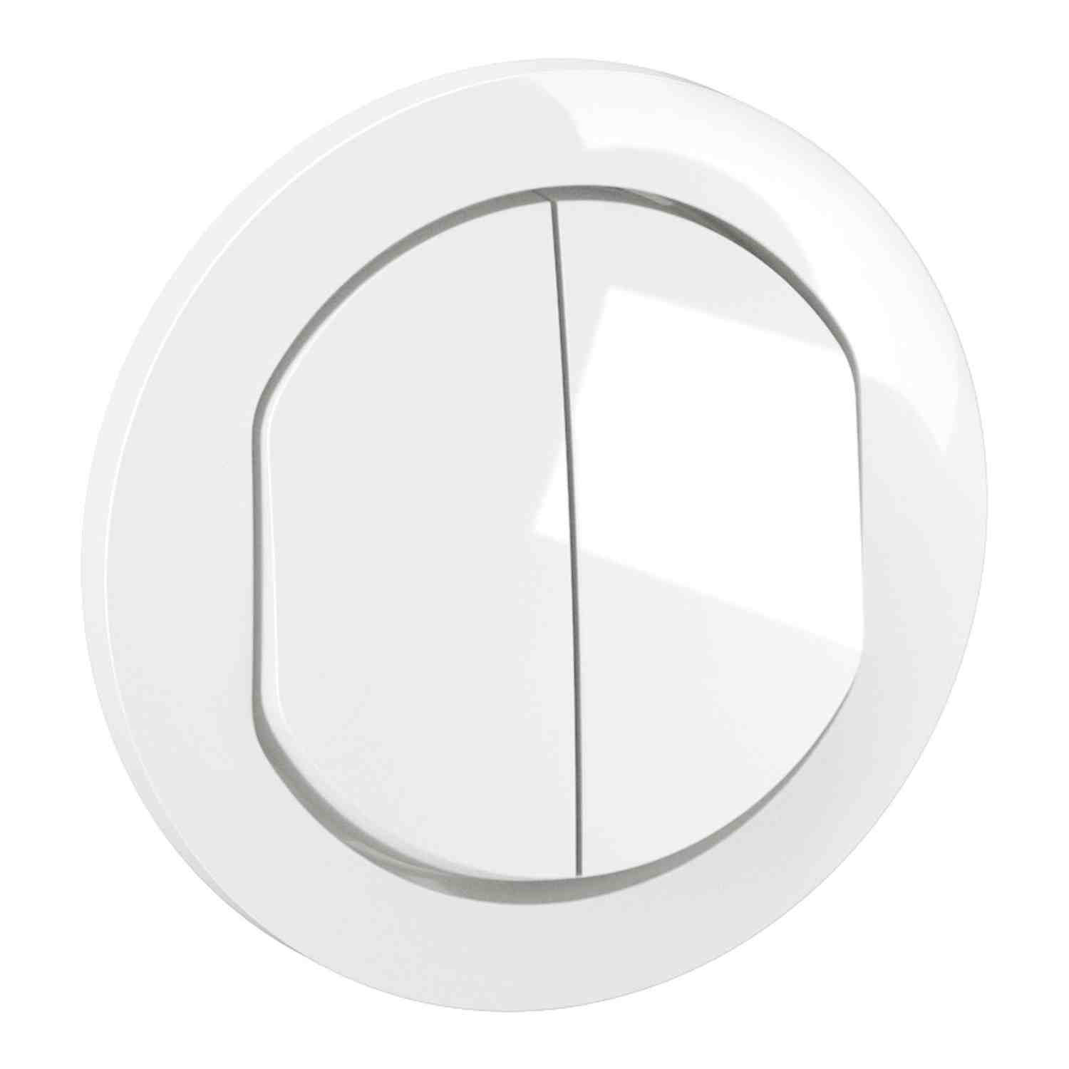 Enjoliveur pour double interrupteur ou va-et-vient Céliane [CB4001 ...