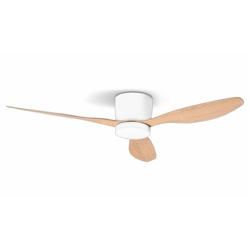 114504 Arlux - Ventilateur de plafond Eole - Réversible Blanc/Bois