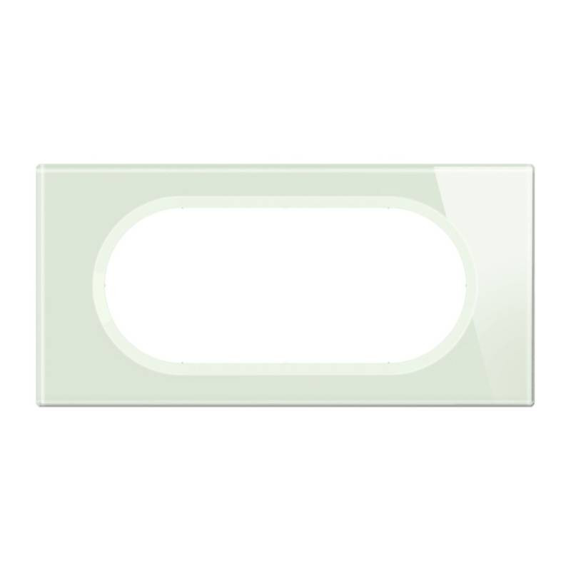 Plaque de finition Céliane 4/5 modules - Verre opale [CP2008 - Legrand]