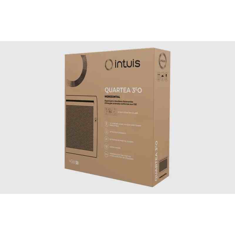 Radiateur électrique rayonnant 1250W Quartéa 3EO - Intuis - M241114