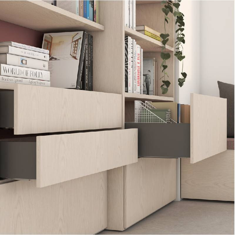 Kit pour tiroir Vertex - 500mm - anthracite [3185235 - Emuca]