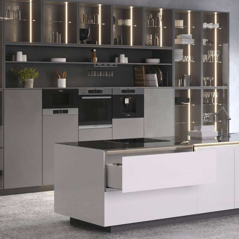 Kit pour tiroir Vertex - 450mm - alu [3185125 - Emuca]