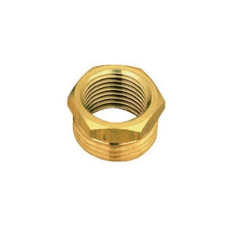 Raccord laiton 8241 réduction avec collerette MF 3/4-1/2