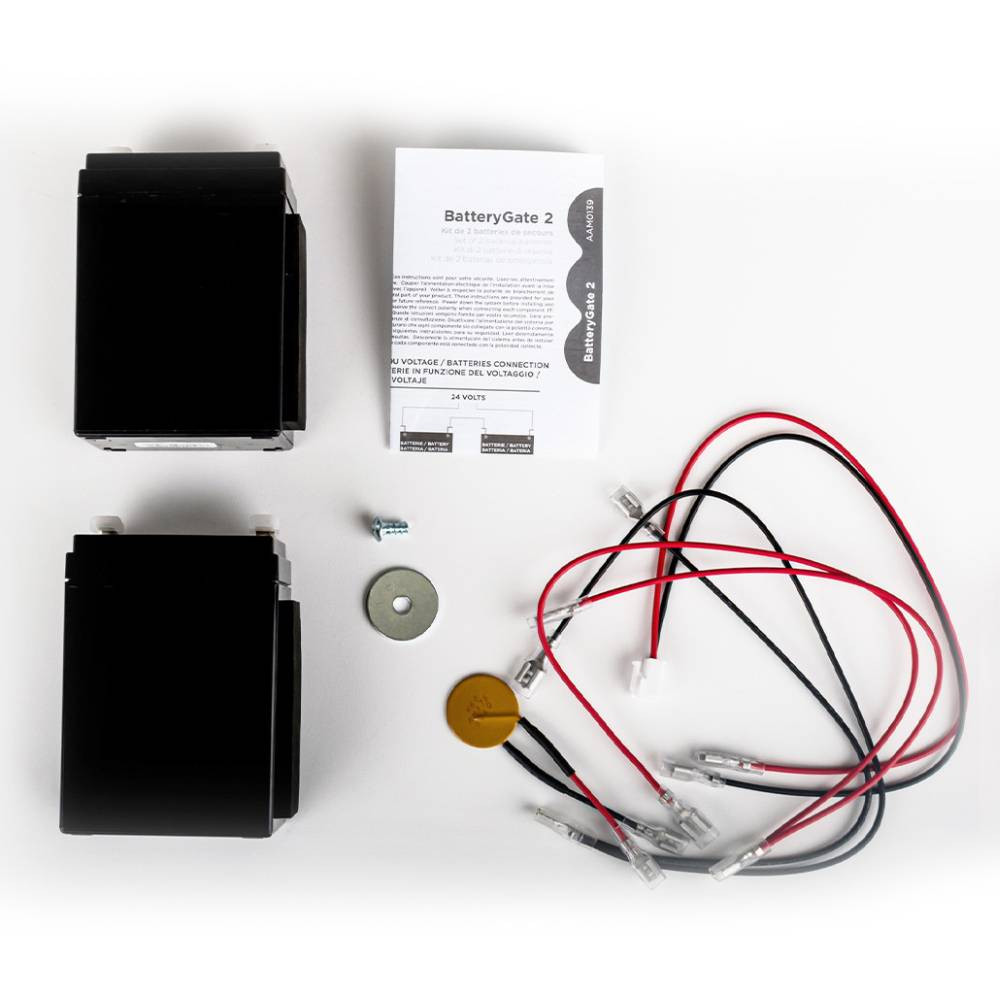 AAM0139 Sentinel - 2 Batteries de secours pour moteur de portail