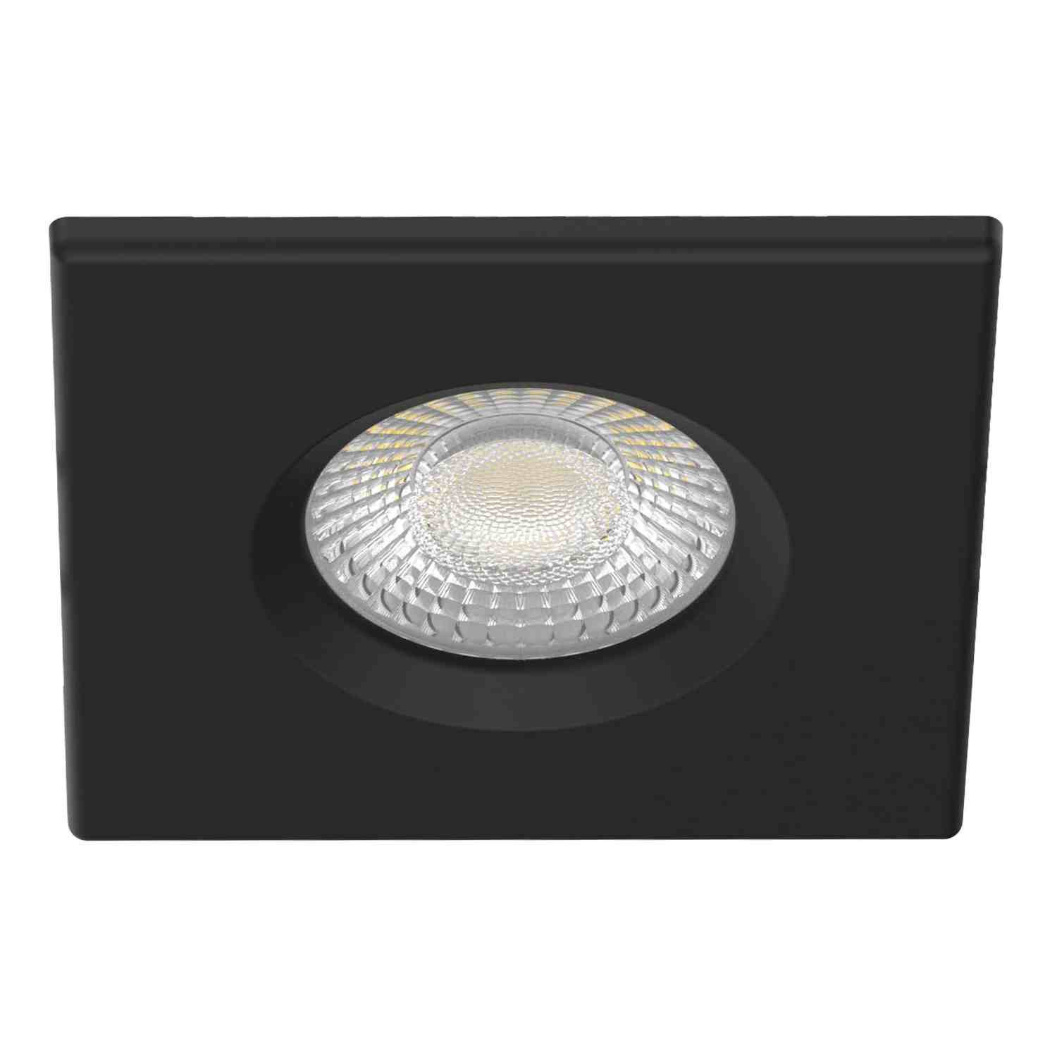 Spot LED Tyrion fixe - carré - 3CCT - Noir [11073 - Aric]