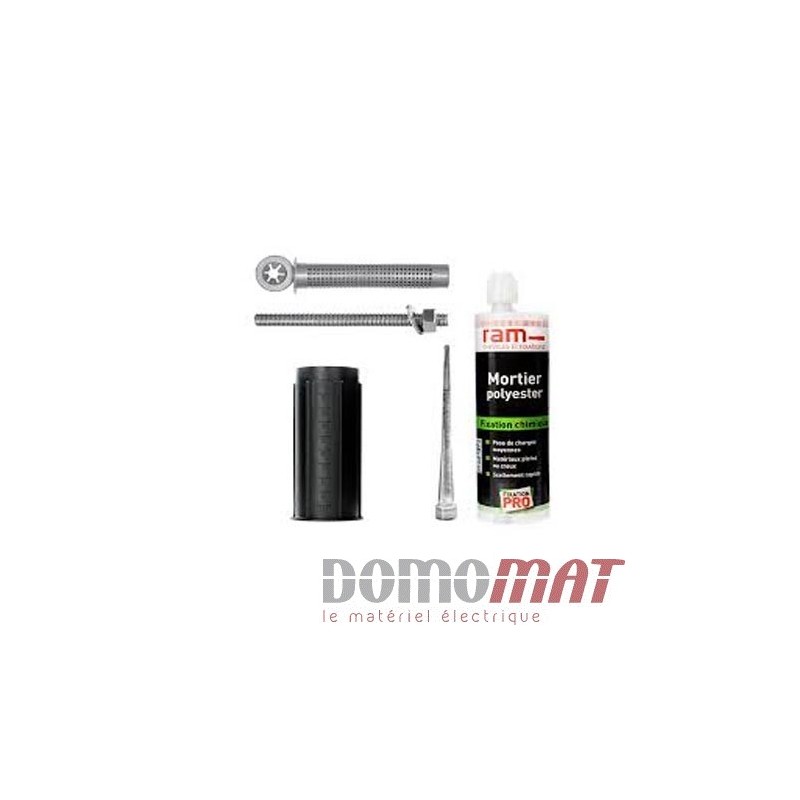 Kit de fixation chimique 150 ml - tamis 15x85