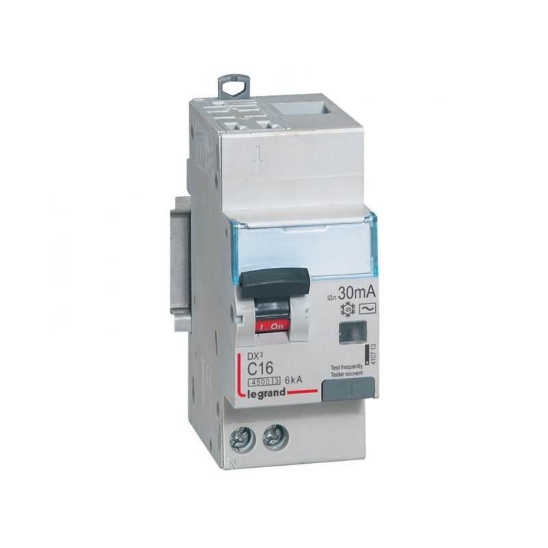Disjoncteur différentiel DXᶾ 4500 - auto/vis - 10A - AC - 6kA - 30mA