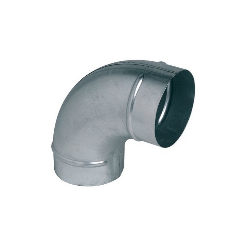 Coude 90° galva - 250mm