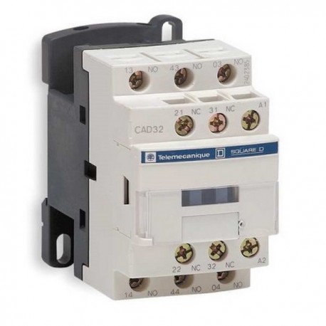 Relais de commande TeSys - bobine 24VCC - 10A - 3F+2O - instantané