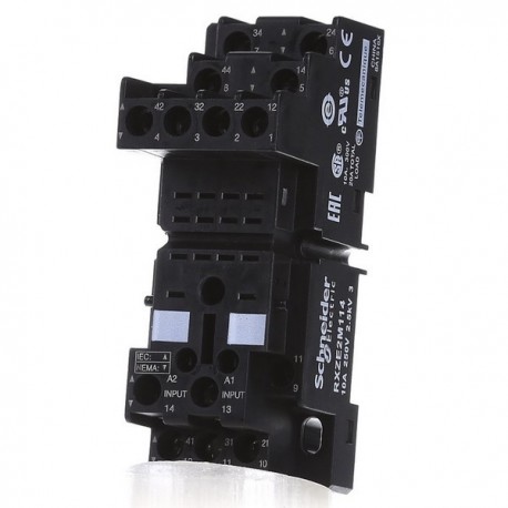 Embase pour relais enfichable Zelio RXM - contacts mixte - bornes à vis