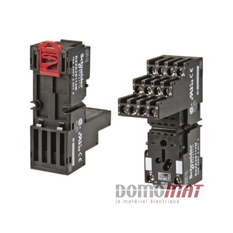 Embase pour relais enfichable Zelio RXM - contacts séparés - raccord ...