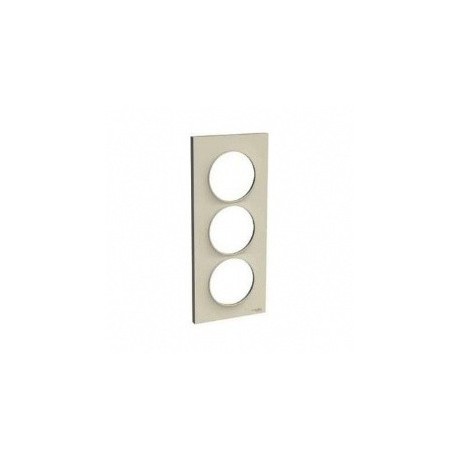 Plaque Odace Styl - Sable - Triple verticale 57mm