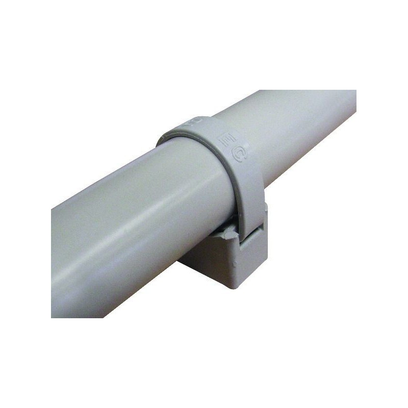 Collier Quick Ø10 à 35 mm pour fixation de tube IRL, ICTA ou câble - Gris