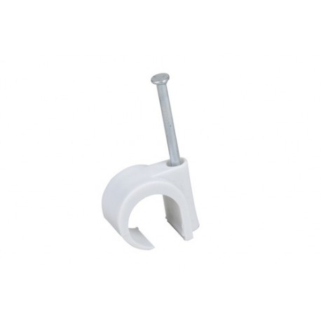 43536 - Lot de 100 attaches Pontet 8/12x25,5mm Blanc Eur'Ohm
