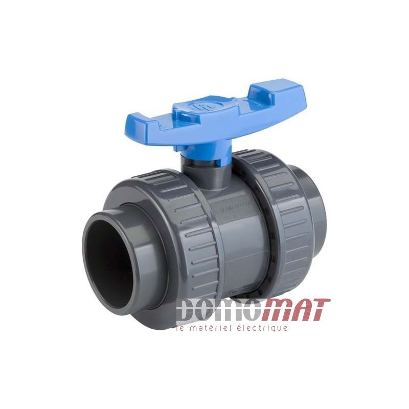 Vanne à bille PVC-UH femelle/femelle VSA22I200 par Tecno Plastic