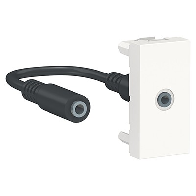 Prise mini jack NU343318 de la gamme Unica par Schneider Electric