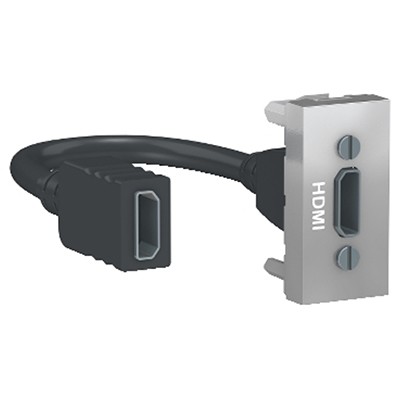 Prise HDMI NU343030 de la gamme Unica par Schneider Electric