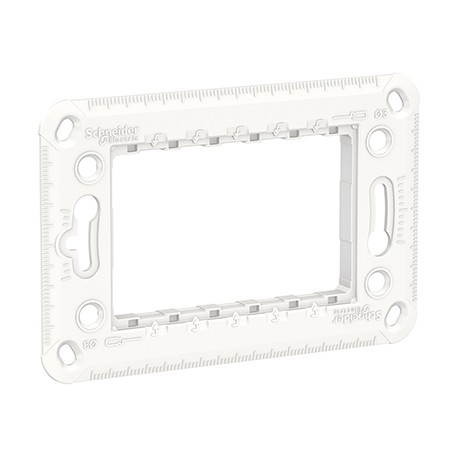 Support de fixation en plastique 3 modules de la gamme Unica