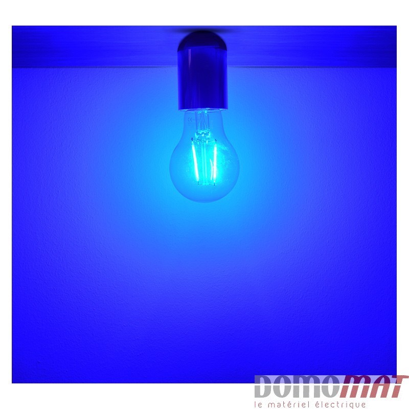 Acheter une ampoule led à filament 2W, bleue, RGB de Vision-el