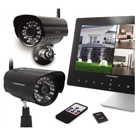 [512349-Thomson] Enregistreur vidéo sans fil 2 caméras et écran 9"