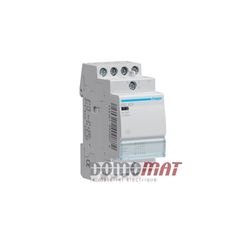 [ESC425 - Hager] Contacteur 25A 4P 4F