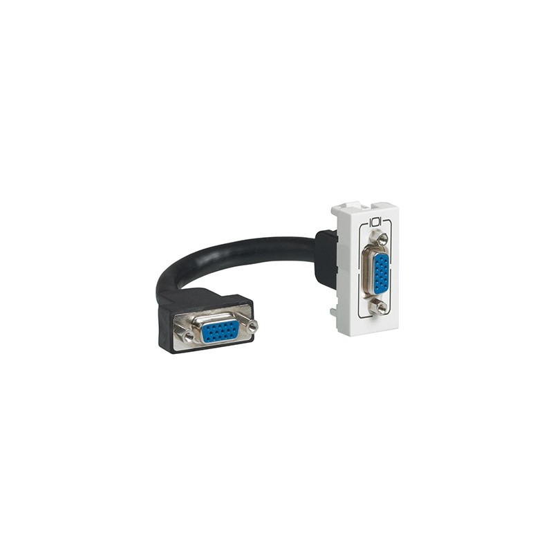 [078777 - Legrand] Prise HD 15 femelle Mosaic pré-connectorisée