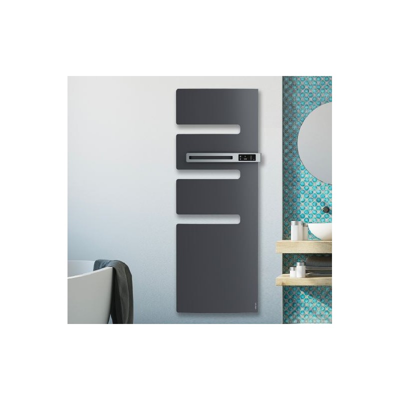 850529 Sèche serviettes Atlantic Serenis connecté soufflant Mat droite ...