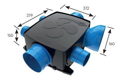 412278 - Kit VMC hygrocosy BC flex Atlantic Clim & Ventil - 3 bouches ...