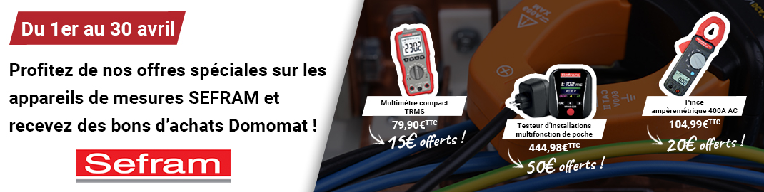 Multimètre compact TRMS AC Sefram - Avec gamme automatique - SEFRAM7212